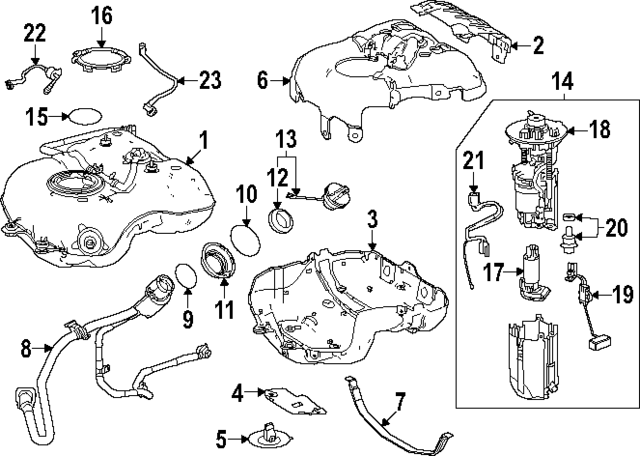 2023-2024 Toyota Fuel Pump 23220-25030 | Toyota Parts Center