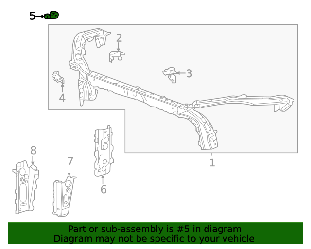 2021-2024 Chevrolet Trailblazer Multi Purpose Bracket 42553321 GM ...