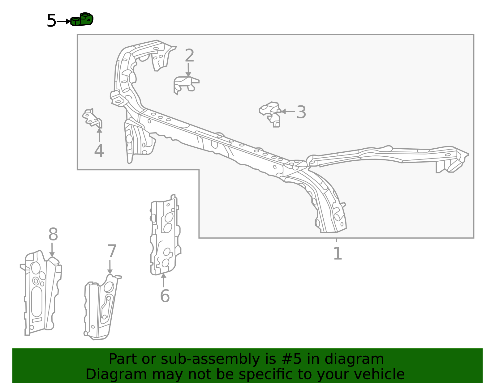2021-2025 Chevrolet Trailblazer Multi Purpose Bracket 42553321 GM ...
