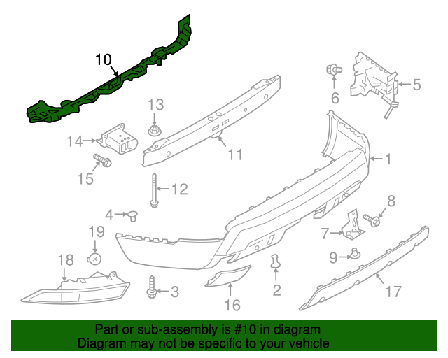 Genuine Center Support for 2021 Land Rover Discovery | Land Rover Part ...