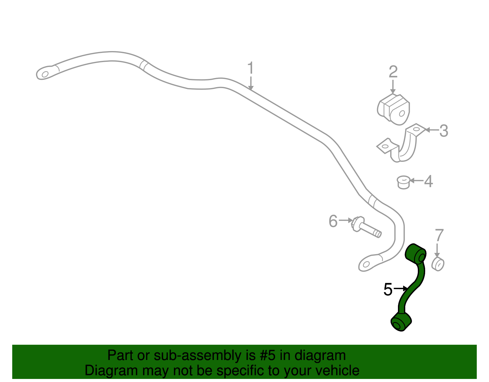 2008-2023 Nissan Stabilizer Link 55618-JY00B | My Nissan Part