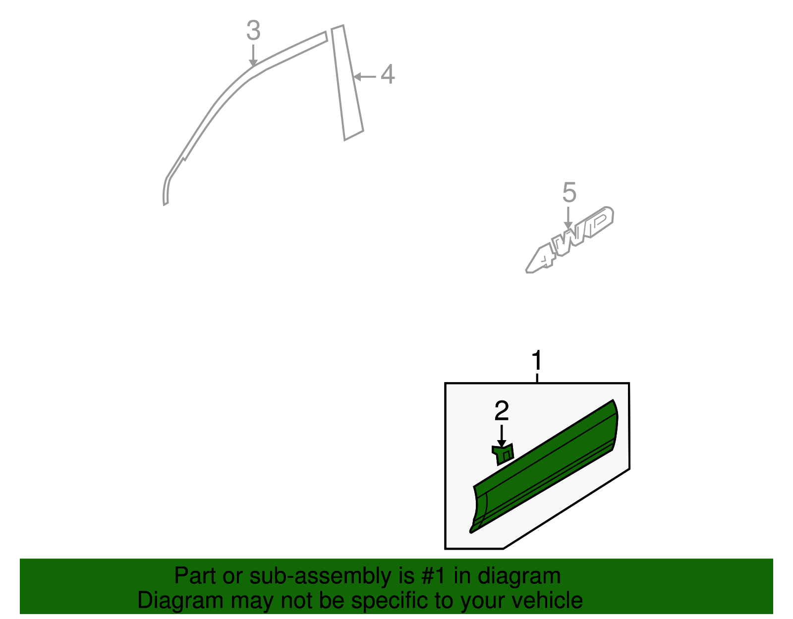 2005-2010 Kia Sportage Cladding - Driver's Side (LH) 87721-1F000 ...