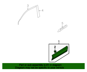 87722-1F000 - Cladding 2005-2010 Kia Sportage | Kia.Parts Store