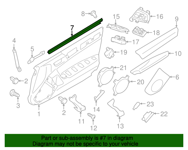 Genuine Toyota Belt Weather-Strip part# SU003-01622 for 2013-2020 ...