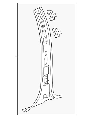 2014-2020 GM Driver Side Center Pillar Inner Panel 22956406 | Auto ...