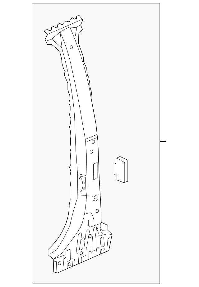 2014-2020 GM Passenger Side Center Pillar Outer Panel Reinforcement ...