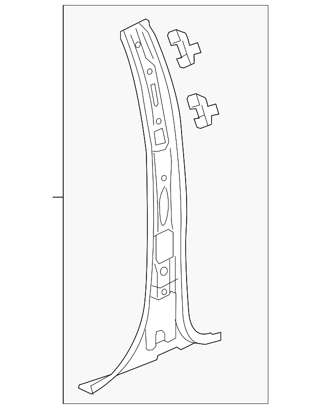 2014-2020 GM Driver Side Center Pillar Inner Panel 22956406 ...