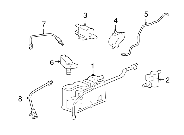 2006-2010 GM Vapor Canister Purge Valve Bracket 12579283 | Chevy Parts Pro