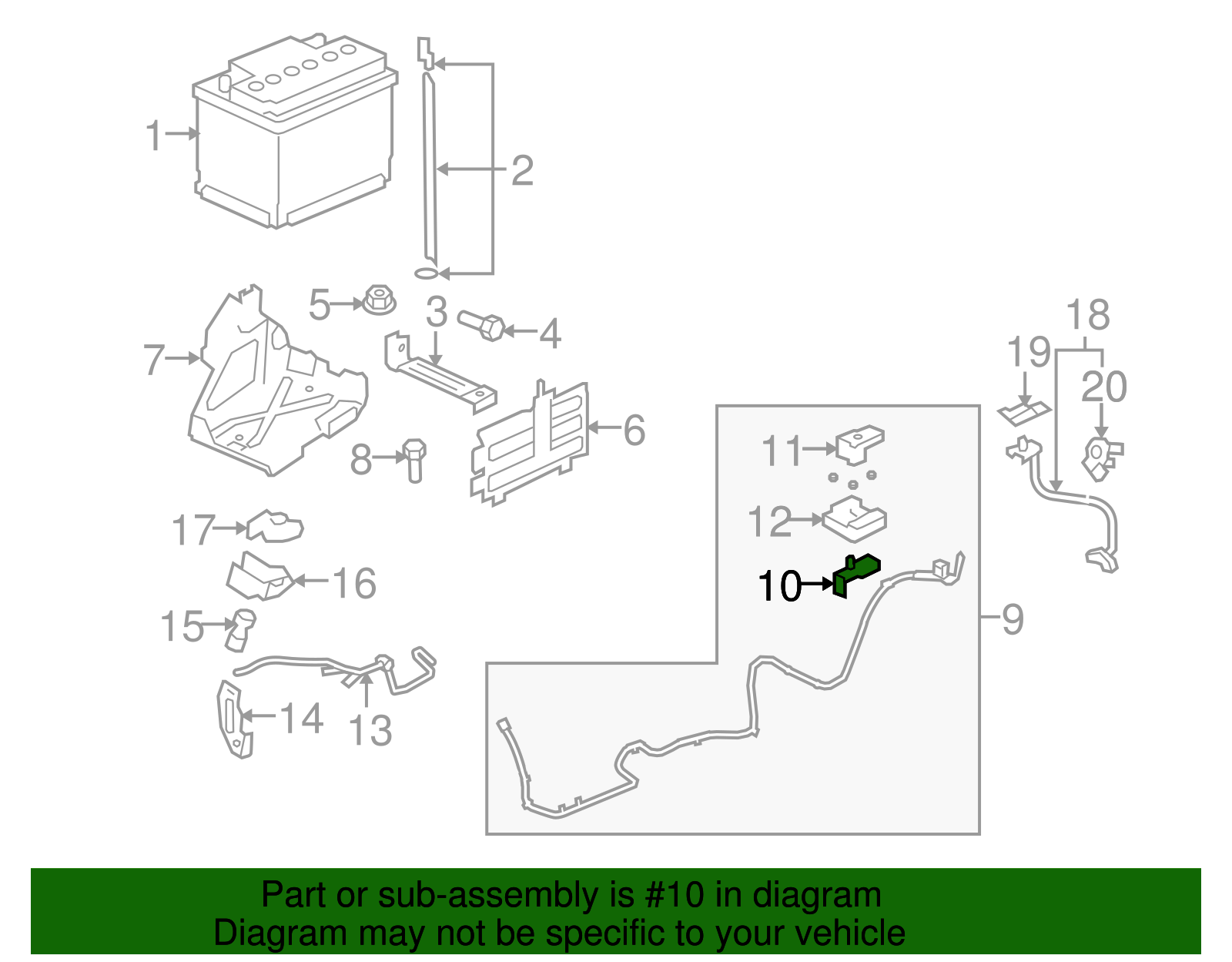 92199462 - Positive Battery Cable Terminal 2004-2013 GM | Gateway Buick ...