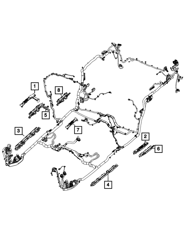 2024-2025 Jeep Wiring Trough 68527555AA | Mopar eStore