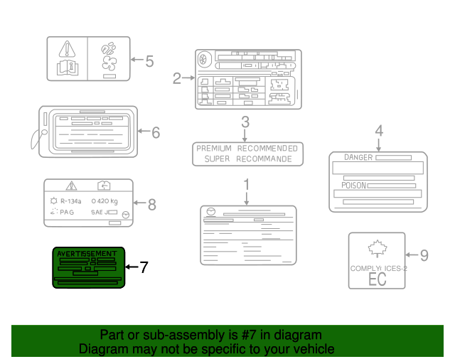 Label 68317666AA | Mopar Estores