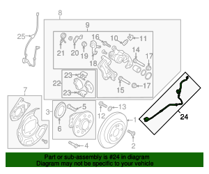 2018-2022 Hyundai Accent Brake Hose 58738-H8300 | OEM Parts Online