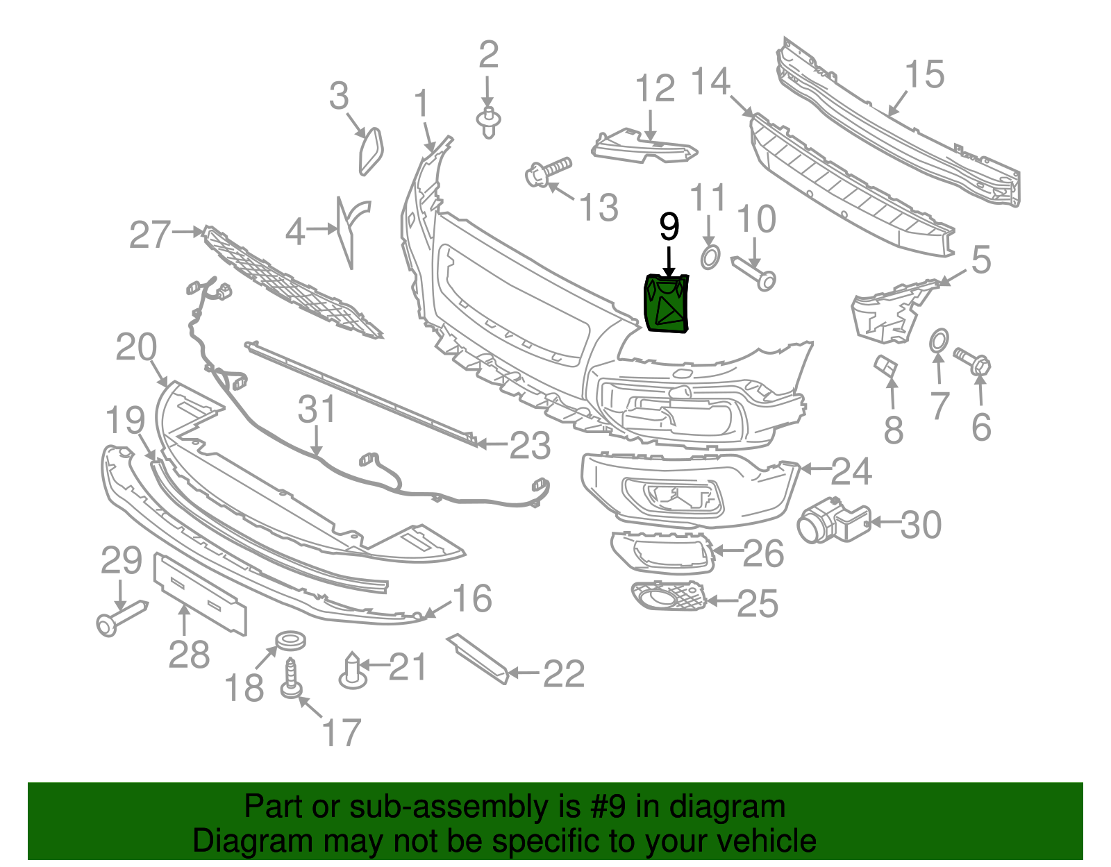 2008-2016 Volvo XC70 Inner Bracket - Driver's Side (LH) 30698146 ...