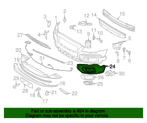 2008-2016 Volvo XC70 Bumper End Cap 31378965 | AutoNationParts.com