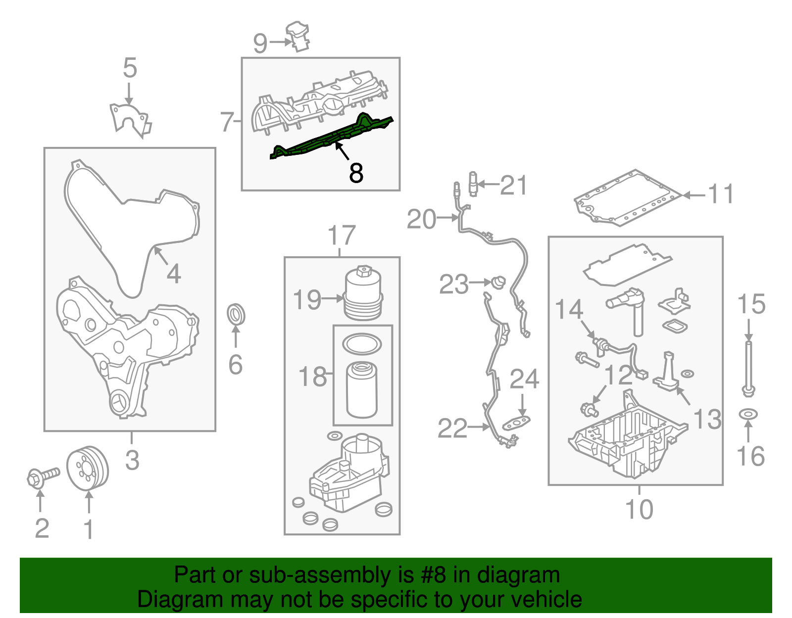 2016-2021 Land Rover Intake Manifold Gasket LR166341 | OEM Parts Online