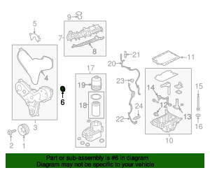 Genuine Rear Main Seal Retainer for 2016-2021 Land Rover | Land Rover ...