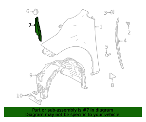 Toyota 2021-2023 Toyota Sienna Air Guide 53153-08020 | Toyota Parts