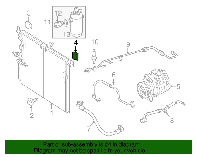 000-990-71-91 - A/C Receiver Drier Nut 1998-2018 Mercedes-Benz ...