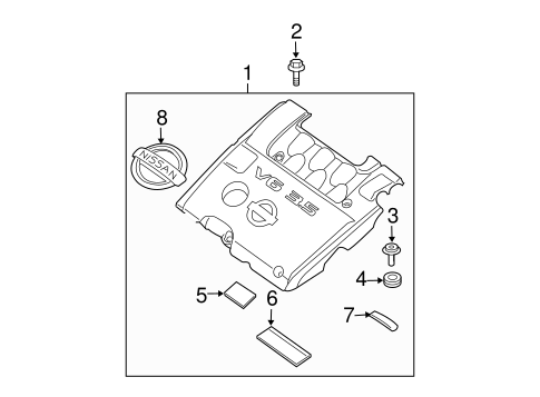Engine Appearance Cover for 2007 Nissan Maxima | Nissan Auto Parts