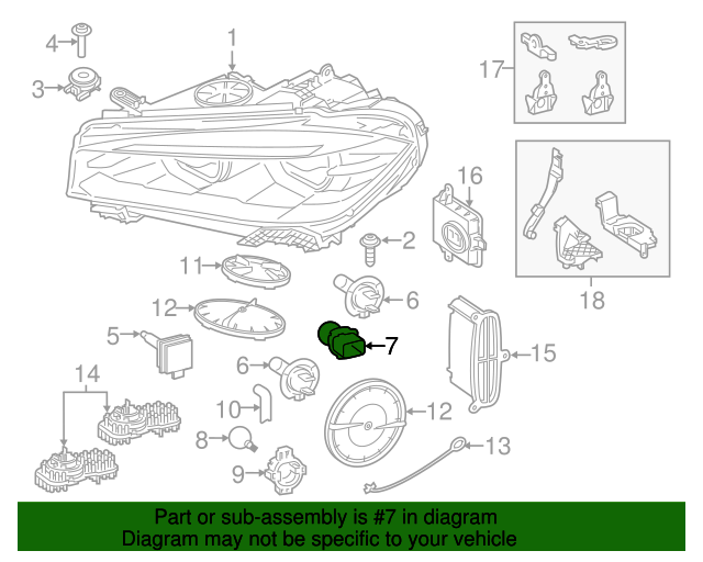 Genuine BMW 07-11-9-907-001 | Marker Lamp Bulb | FREE Shipping on Most ...