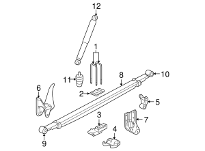 2007-2018 GM Rear Leaf Spring 23401108 | TascaParts.com
