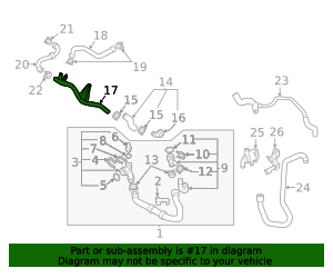 2020-2023 Volkswagen Engine Coolant Pipe 3QF-121-070-K | OEM Parts Online