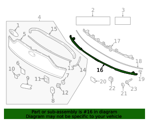 87311-F6010 - Rear Trunk Trim 2017-2019 Kia Cadenza | Kia.Parts Store