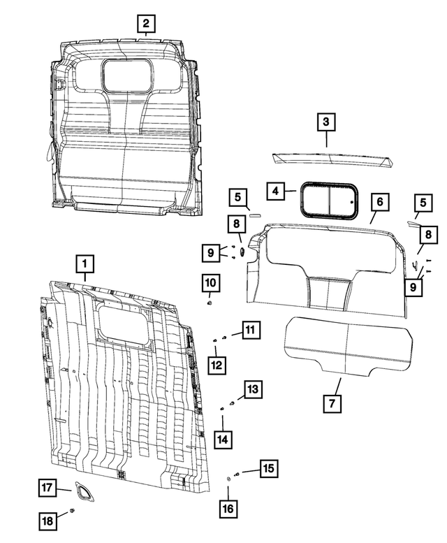 2014-2023 Ram Cargo Partition 68423111AA | Mopar Factory Parts