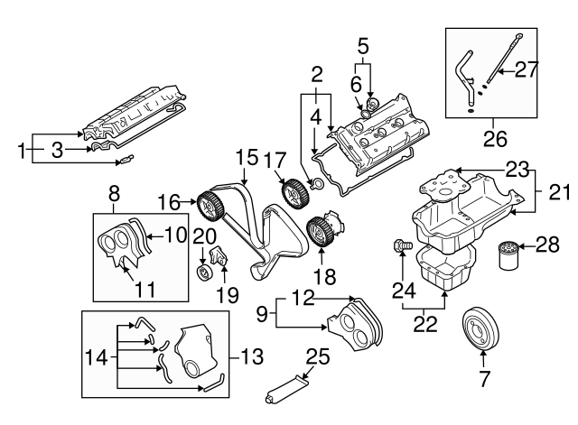 24312-39800 - Engine Timing Belt 2002-2006 Hyundai | AutoNationParts.com