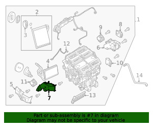 2021-2023 Nissan Rogue Floor Duct 27125-6RF0A | Nissan Parts Store