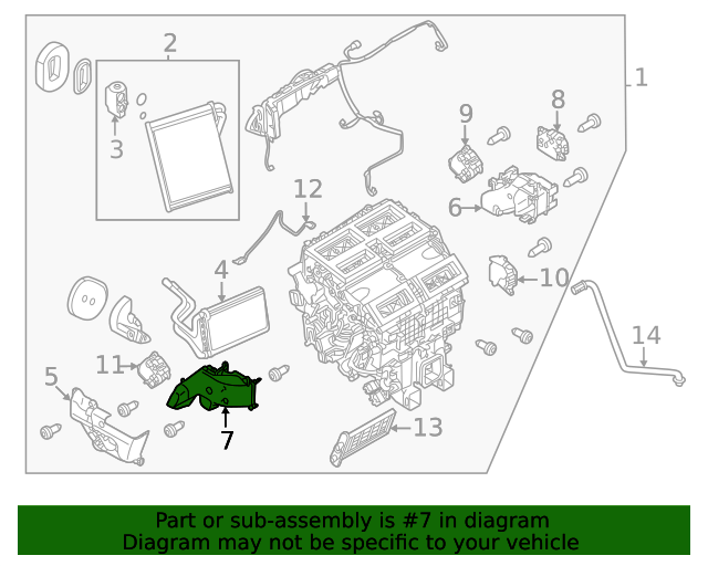 2021-2023 Nissan Rogue Floor Duct 27125-6RF0A | Nissan Parts Store