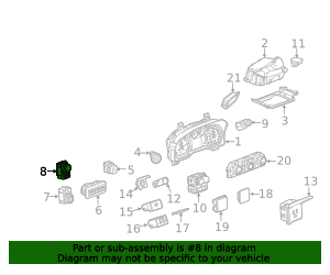 2024 Chevrolet Ride Control Switch 87843116 GM | GMPartsDirect.com
