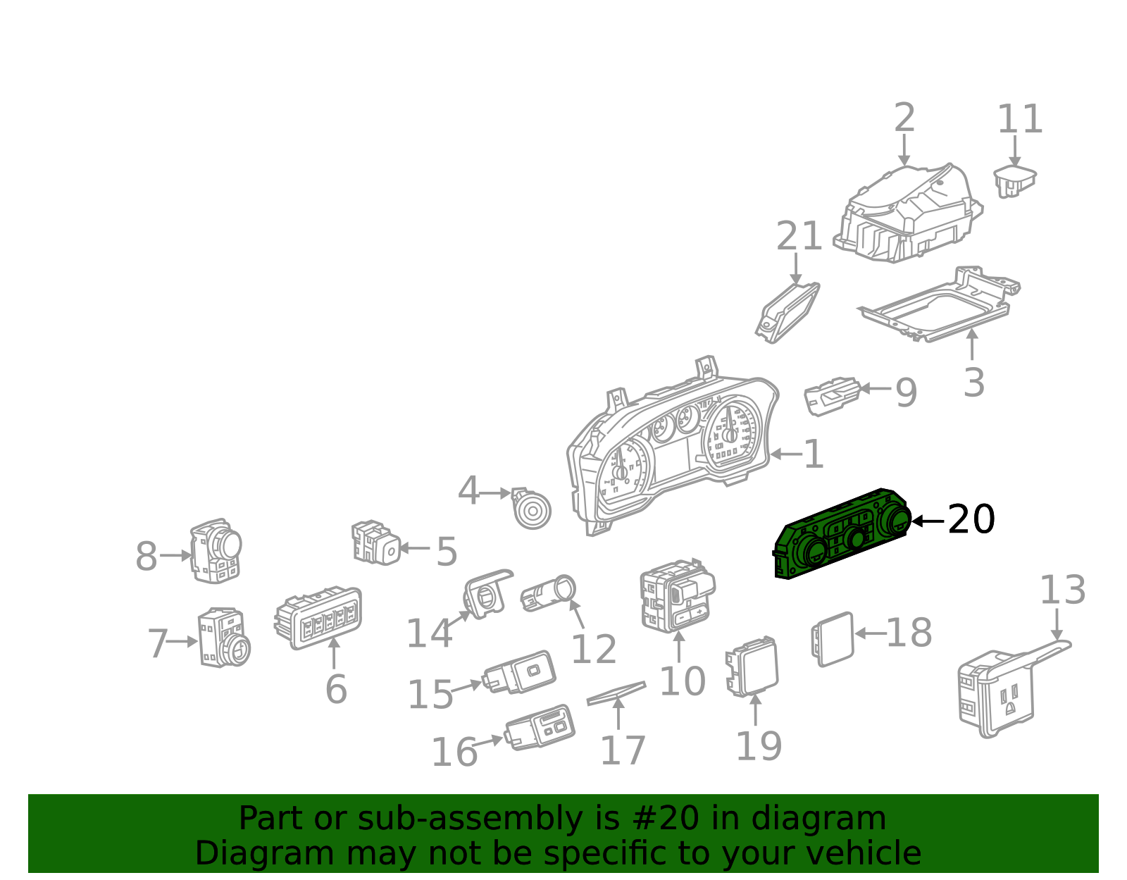2020-2023 Chevrolet Control 84963887 GM | GMPartsDirect.com