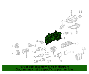 2020-2021 GM Instrument Cluster 84748654 | GMPartsDirect.com