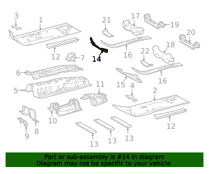 2019-2021 Toyota C-HR Upper Panel 55113-02040 | OEM Parts Online