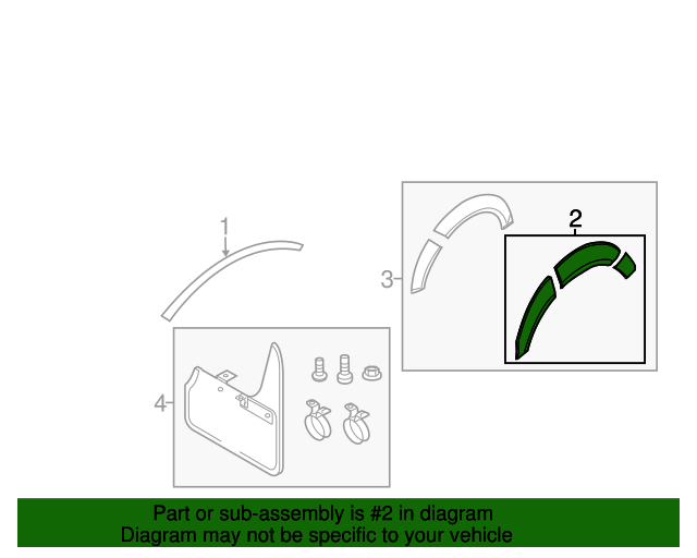 2010-2015 Audi Q7 Wheel Arch Trim - Rear - Right 4L0-071-792-A | Audi ...