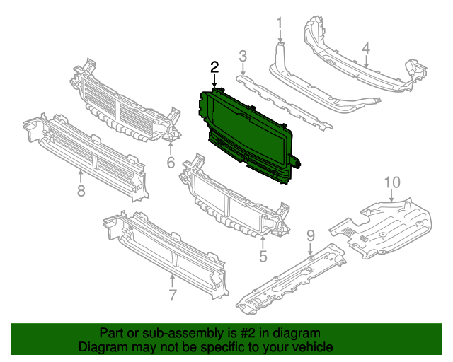 31425367 - Air Guide - 2018-2020 Volvo XC60 | Volvo OEM Parts Direct