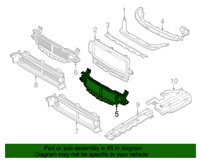 2018-2020 Volvo XC60 Upper Guide 31425368 | TascaParts.com