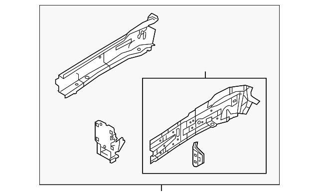 2014-2018 Mazda 3 Rail Assembly B45A-54-31XA | QuirkParts