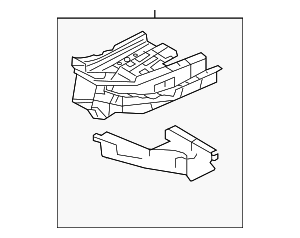 2014-2018 Mazda 3 Rear Rail B45A-54-390B | RealMazdaParts.com