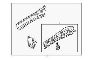 2014-2018 Mazda 3 Rail Assembly B45A-53-31XA | TascaParts.com