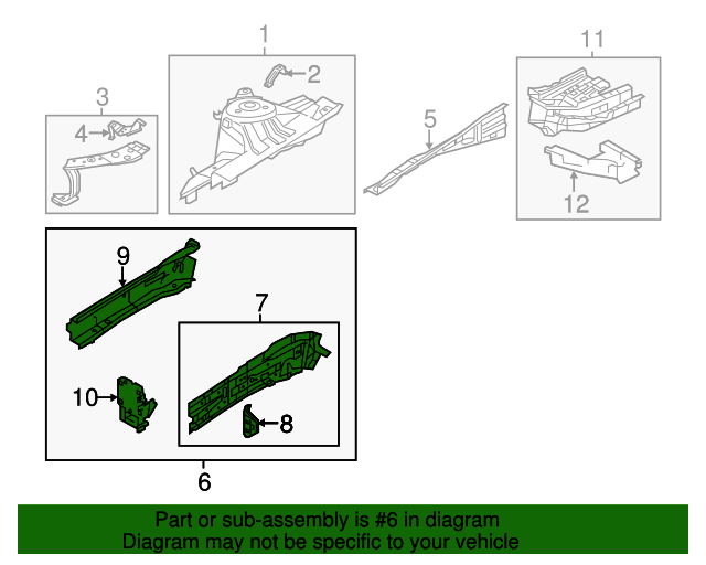 2014-2018 Mazda 3 Rail Assembly B45A-53-31XA | TascaParts.com