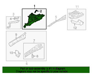 2014-2018 Mazda 3 Apron Assembly B45A-53-210C | Canada Mazda Parts