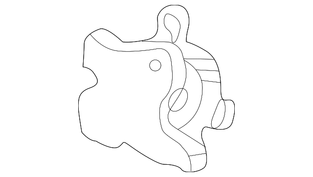 43457-08010 - CV Axle Shaft Carrier Bearing Bracket 2004-2006 Toyota ...