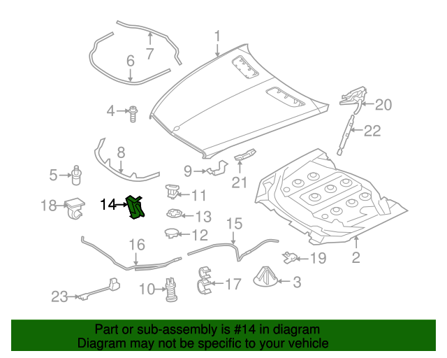 221-880-02-64-64 - Safety Catch 2007-2014 Mercedes-Benz | Mercedes-Benz ...