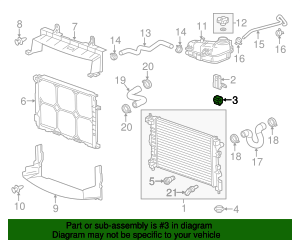13306606 - Radiator Upper Insulator 2010-2022 GM | GM Wholesale Direct
