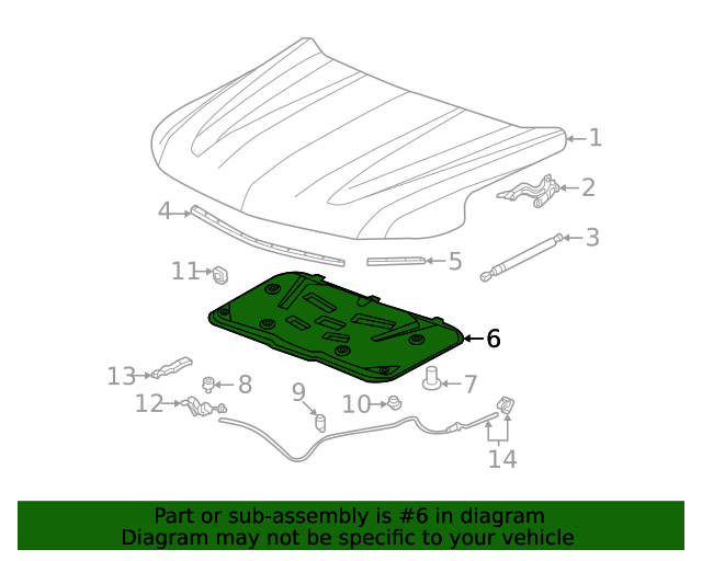 84272986 GM Hood Insulator | GM Parts Store