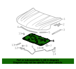 2021-2024 Chevrolet Hood Insulator 84272986 GM | GMPartsDirect.com