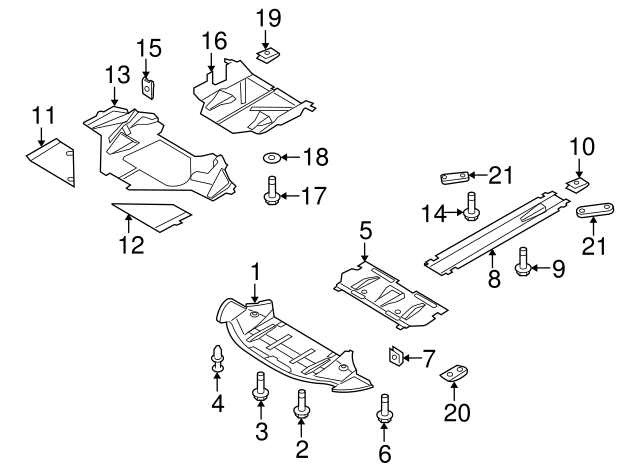 2008-2015 Audi R8 Side Cover 420-825-216-B | OEM Parts Online
