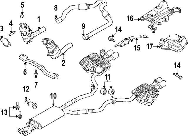 2020-2024 Ford Explorer Muffler & Pipe L1MZ-5230-V | OEM Parts Online
